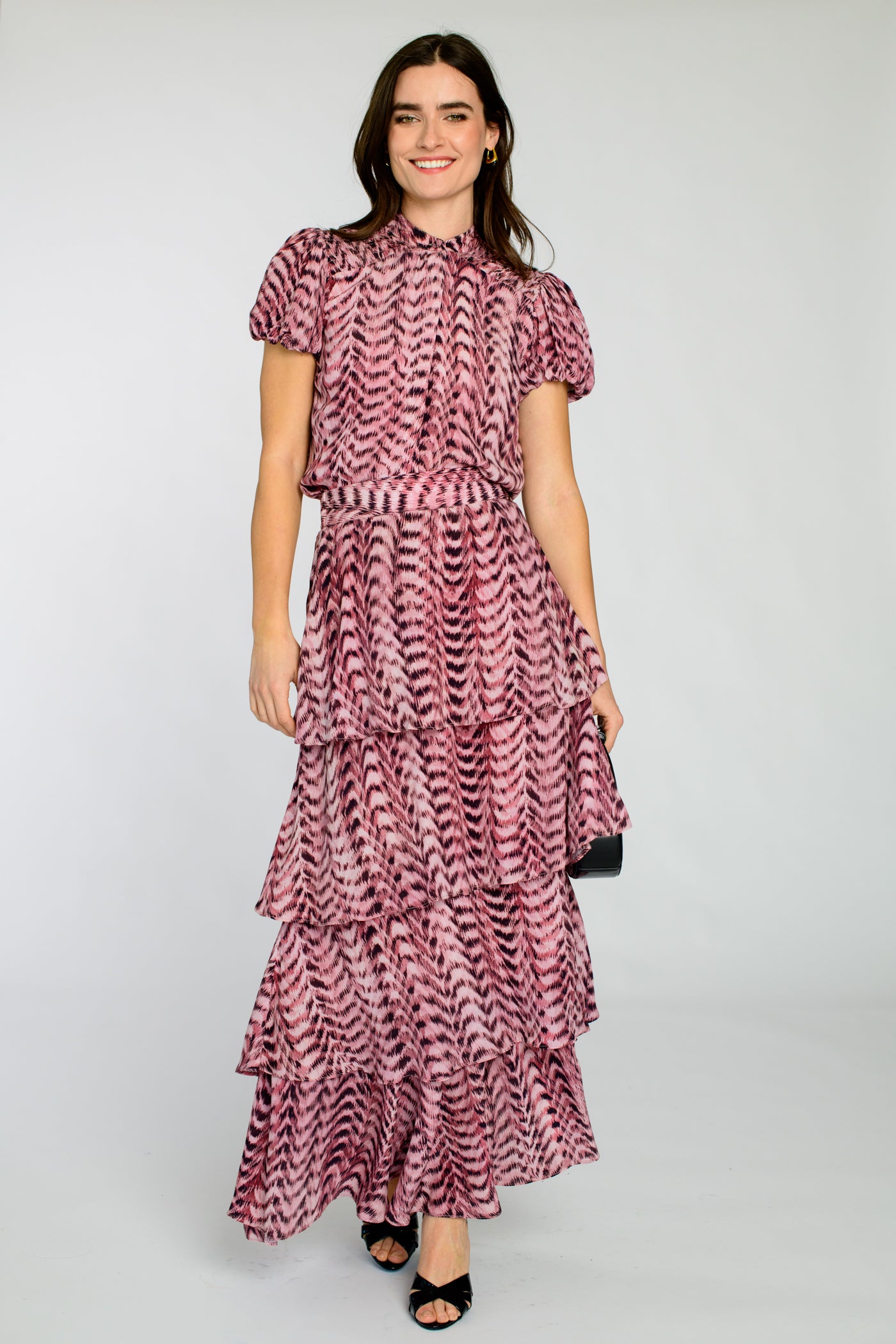 Eva Skirt in Abstract Zig Zag – Elizabeth Ackerman Designs, LLC