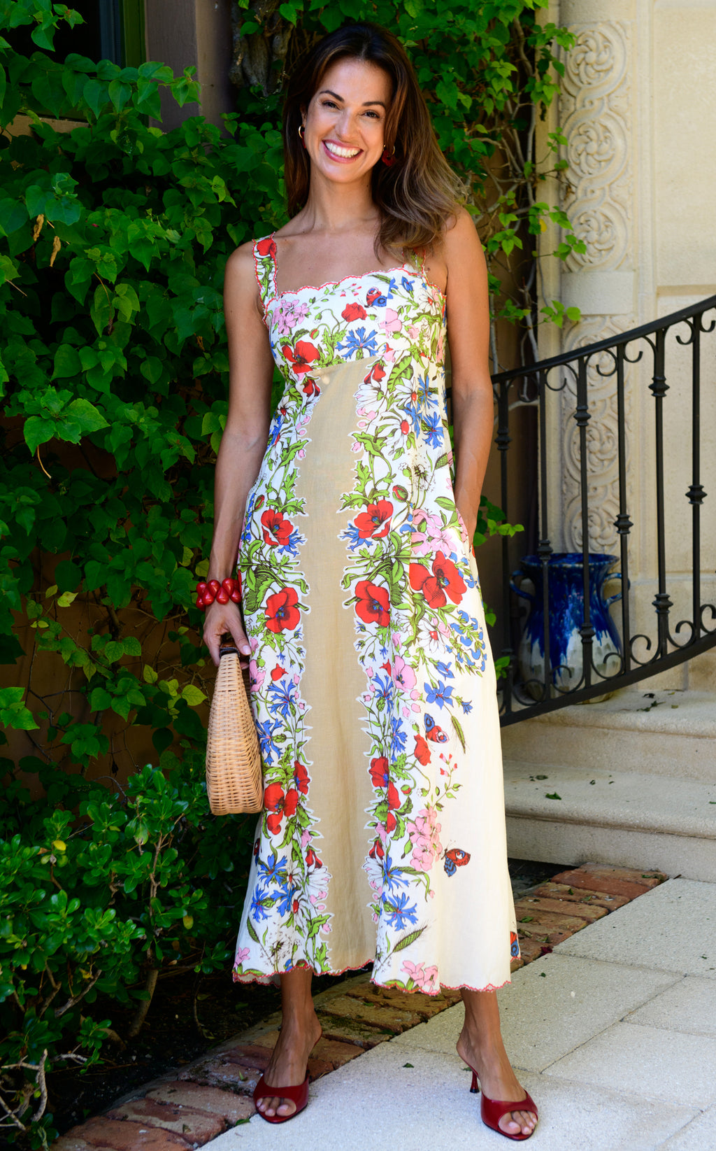 Annalisa Dress in Butterfly Garden – Elizabeth Ackerman Designs, LLC